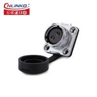 China CNLINKO M20 Metal Connector Plug 220V 2 Pin Waterproof Electrical Wire Connector for sale