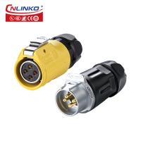 China Cnlinko LP20 Aviation Connector 2 3 4 5 7 9 12 Pin Ip68 Fast Connection Plug and Socket Cable Connector for sale
