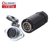 China Cnlinko 3 4 5 7 9 12 Pin Push Pull Circular IP68 Waterproof M20 Plug Socket Connector for for Solar Energy Systems for sale