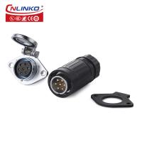 China Cnlinko 3 4 5 7 9 12 Pin Push Pull Circular IP68 Waterproof M20 Plug Socket Connector for for Solar Energy Systems for sale