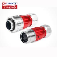 China CNLINKO M20 12 Pin Connector Male Female Round Power Cable Plug Socket Waterproof Led Cable Connector Female Pin Connector for sale