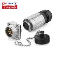 China CNLINKO 7 Pin IP68 Waterproof M20 Metal Wire Connector With 16-18AWG for sale