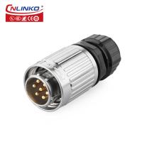 China CNLINKO 7 Pin IP68 Waterproof M20 Metal Wire Connector With 16-18AWG for sale