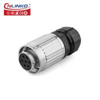 China CNLINKO 7 Pin IP68 Waterproof M20 Metal Wire Connector With 16-18AWG for sale