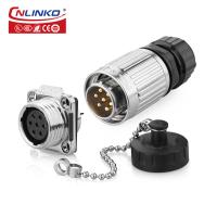 China CNLINKO 7 Pin IP68 Waterproof M20 Metal Wire Connector With 16-18AWG for sale