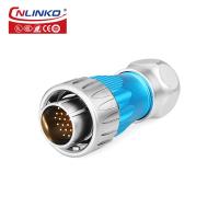 China Metal Shell M24 10 Pin Waterproof Circular Connector Automotive 10 Contact Power Socket for sale