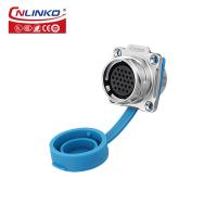 China Metal Shell M24 10 Pin Waterproof Circular Connector Automotive 10 Contact Power Socket for sale