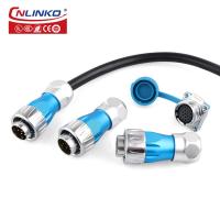 China Metal Shell M24 10 Pin Waterproof Circular Connector Automotive 10 Contact Power Socket for sale