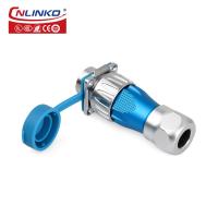 China Metal Shell M24 10 Pin Waterproof Circular Connector Automotive 10 Contact Power Socket for sale