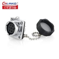 China CNLINKO Metal Aviation Plug M20 Male Female Bayonet Type Socket 7 Pin 500V 10A Waterproof Plug and Socket Cable Connector for sale