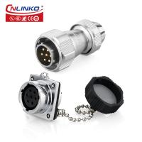 China Cnlinko M20 Waterproof 7 Pin Circular Power Connector 7pin Metal Connector for sale