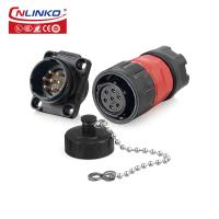 China M20 Waterproof Circular Connector 7 Pin Panel Mount Male Plug Female Socket Ac Power Connector for Led Screen for sale