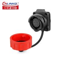 China CNLINKO 19 Pin Connector Waterproof M24 Signal Plug with Screw Locking Cable Connector for sale