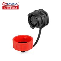 China CNLINKO 19 Pin Connector Waterproof M24 Signal Plug with Screw Locking Cable Connector for sale