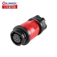 China 9 Pin M20 Waterproof Plug and Socket Connector Car Electric Vehicle Power Supply Installed Waterproof Connector for sale
