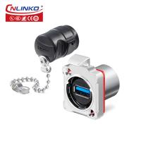 China Factory Price M24 Metal Data Connector IP68 Waterproof USB 3.0 Connector for sale