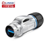 China Factory Price M24 Metal Data Connector IP68 Waterproof USB 3.0 Connector for sale