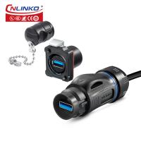 China Factory Price M24 Metal Data Connector IP68 Waterproof USB 3.0 Connector for sale