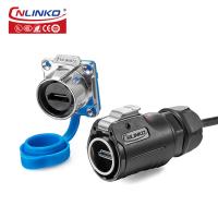 China CNLINKO LP24 Waterproof Connector HD Screen Connector IP68 Waterproof Aviation Plug for Audio Video Equipment Connections for sale