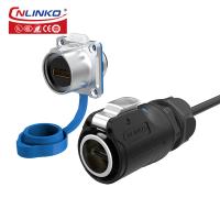 China CNLINKO LP24 Waterproof Connector HD Screen Connector IP68 Waterproof Aviation Plug for Audio Video Equipment Connections for sale