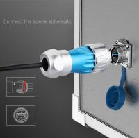China CNLINKO Waterproof IP68 USB 3.0 Connector Panel Mount Usb with Dust Cover for Cabinet Box for sale