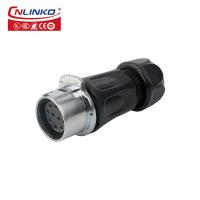 China CNLINKO M24 Plug and Socket 10 Pin Aviation Waterproof Power signal Cable Plug Connector for sale