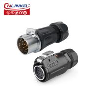 China CNLINKO M24 Plug and Socket 10 Pin Aviation Waterproof Power signal Cable Plug Connector for sale