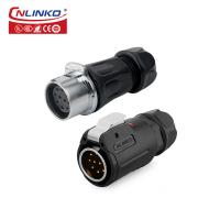China CNLINKO M24 Plug and Socket 10 Pin Aviation Waterproof Power signal Cable Plug Connector for sale