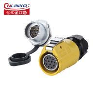 China CNLINKO Multi Pin Industrial Connector 12 Pin Outdoor IP68 Waterproof Connector 12 Pin Socket for sale
