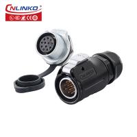 China CNLINKO Multi Pin Industrial Connector 12 Pin Outdoor IP68 Waterproof Connector 12 Pin Socket for sale