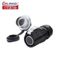China CNLINKO Multi Pin Industrial Connector 12 Pin Outdoor IP68 Waterproof Connector 12 Pin Socket for sale