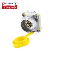 China Cnlinko Ip68 Battery Bulkhead Circular Plug Socket Electrical 7 Pin Waterproof Connector for sale
