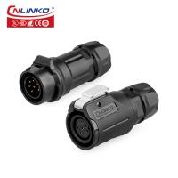 China CNLINKO  LP16 8 Pin Welding Cable Plug Connector M16 Male Female Plastic Aviation Wire Connectors for Monitor Signal Equipment for sale