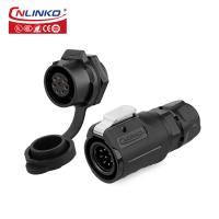 China CNLINKO  LP16 8 Pin Welding Cable Plug Connector M16 Male Female Plastic Aviation Wire Connectors for Monitor Signal Equipment for sale