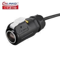 China Cnlinko LP24 RJ45 Waterproof Connector Internet LED Display 8P8C Connector Network CAT6 IP68 RJ45 Adapter Plug and Socket for sale