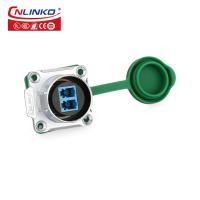 China CNLINKO Dust protection Waterproof Plug to Socket Plastic Housing Fiber Optic Connector for sale