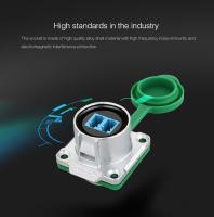 China CNLINKO Dust protection Waterproof Plug to Socket Plastic Housing Fiber Optic Connector for sale