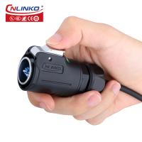 China CNLINKO Dust protection Waterproof Plug to Socket Plastic Housing Fiber Optic Connector for sale