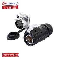 China CNLINKO Quick Connect Electrical Wiring Plug Socket 9 Pin Cable Plug M20 9 Pin Wire to Wire Connector for sale