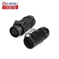 China CNLINKO Quick Connect Electrical Wiring Plug Socket 9 Pin Cable Plug M20 9 Pin Wire to Wire Connector for sale