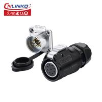China CNLINKO M20 Round Waterproof Auto Connector Male Female Electrical Power 9 Pin Connector for sale