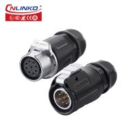 China CNLINKO M20 Round Waterproof Auto Connector Male Female Electrical Power 9 Pin Connector for sale