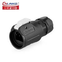 China IP68 Industrial Plug 8P8C RJ45 Waterproof Connector Ethernet Connection Type RJ45 Dual Connectors Cat5e Cat6 for Connect Network for sale