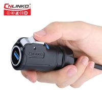 China USB Plug Male Female USB3.0 Panel Mount Wall Mount Receptacle Dust Cover Waterproof IP68 LP24 Outdoor USB Connector for sale