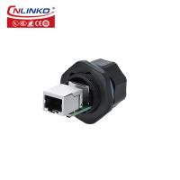 China RJ45 Cat6 IP68 Waterproof Bulkhead Outdoor Connector for sale
