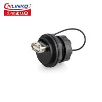 China Plastic Panel Mount Socket Waterproof Usb Connector USB2.0 Female to Female Panel Socket Usb Charging Socket Male CNLINKO IP68 for sale
