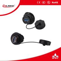 China CNLINKO USB 3.0 High Speed Data USB Cable Connector IP68 Waterproof Circular USB Port Plug Connector for sale