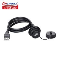 China Cnlinko Ip67 Waterproof Usb 2.0 Connector Usb Female Usb2.0 Extension Cable Connector for sale