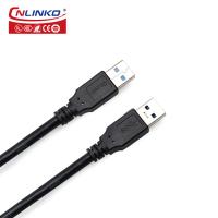China CNLINKO Usb Male-male Circular Waterproof Usb Connector Ip68 Data Xlr Connector Panel Mount 4 Pin Female Micro Usb Female Socket for sale