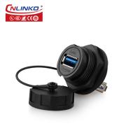 China CNLINKO Waterproof USB3.0 a Female Connector Panel Mount Usb Connector for sale